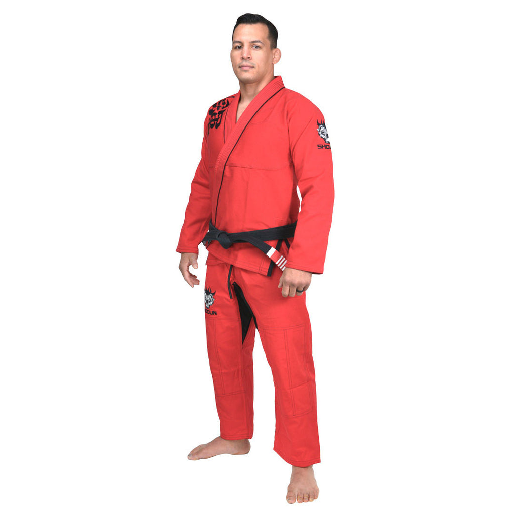Red BJJ Gi | The Shogun Kanji Red Jiu Jitsu Gi – Shogun Fight Apparel